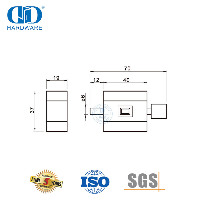 Stainless Steel Door Surface Mounted Flush Bolt for Sliding Door ...