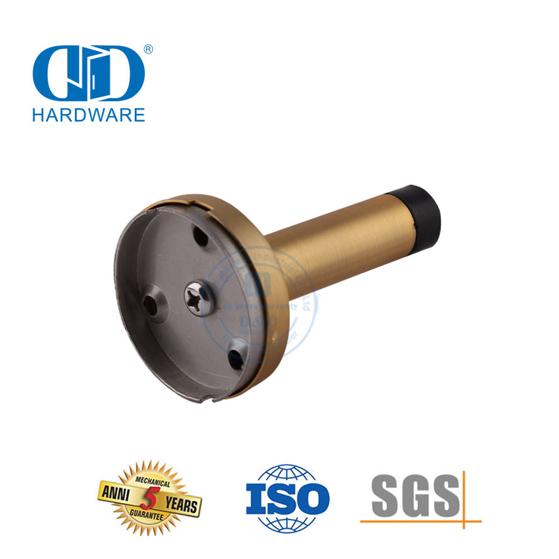 Satin Brass Golden Public Restroom Door Stopper Wall Mounted Type ...