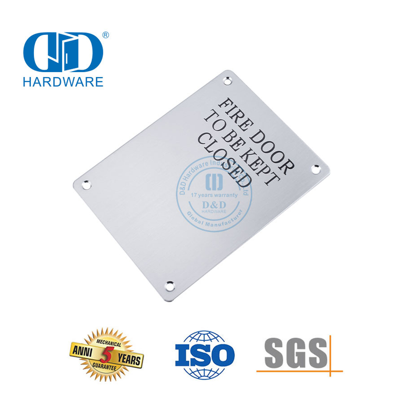 Fire Door Signature Square Type Fire Door Kept Closed Stainless Steel ...